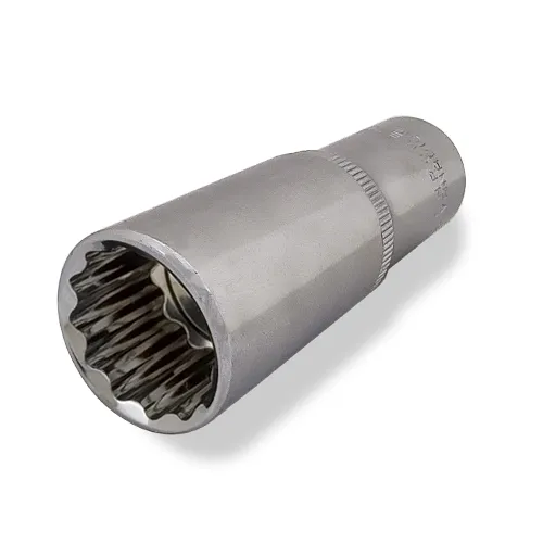 Soquete Estriado 1/2" x 15mm Longo - Vip Industrial – Tem Ferramentas